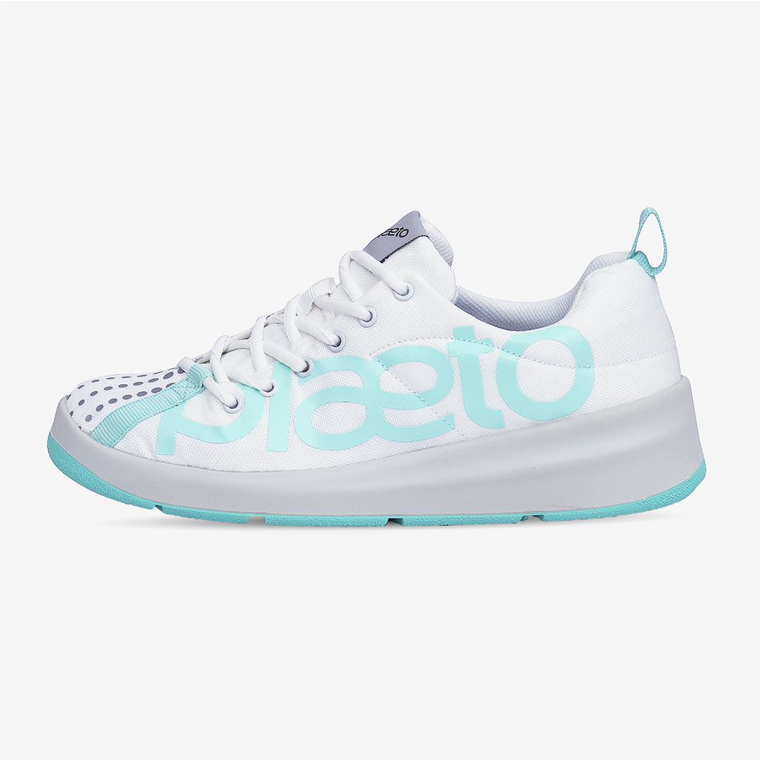 Plaeto Slam Men's Sports Shoes - White / Mint
